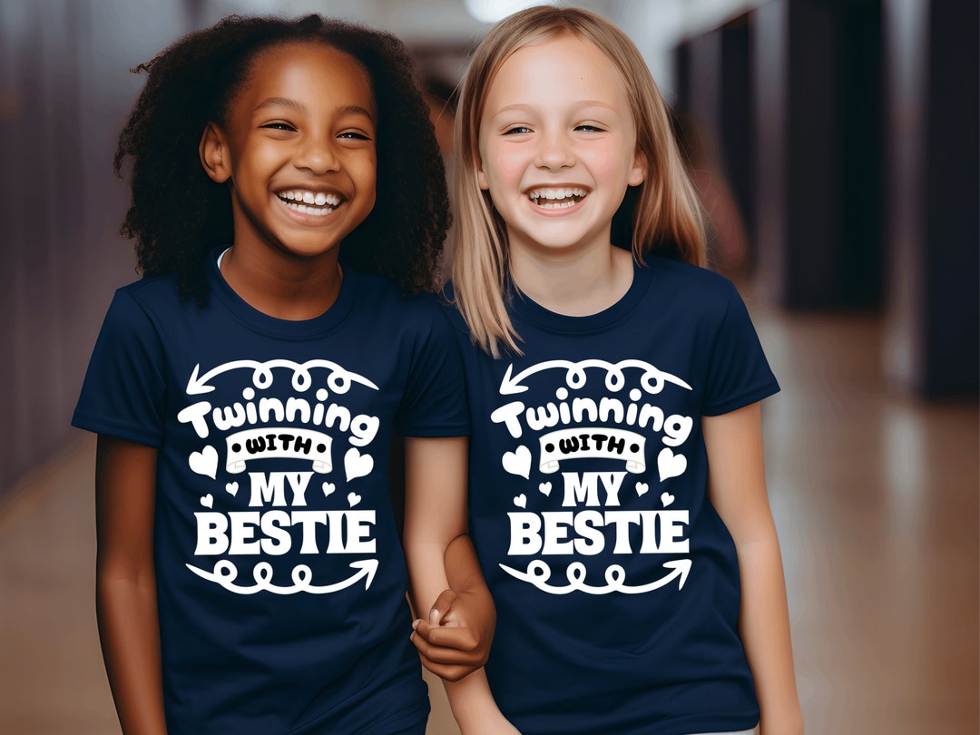 Twinning With My Bestie PNG for Sublimation, Twin Day PNG for Spirit ...