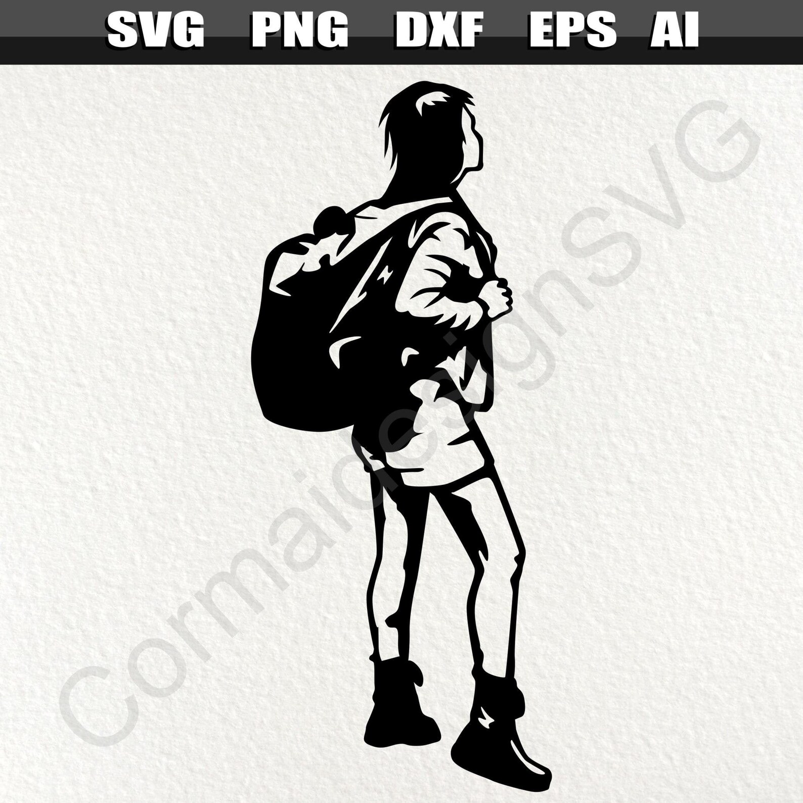 Female Hiker Svg File Woman Hiking Svg Female Hiking Svg Etsy