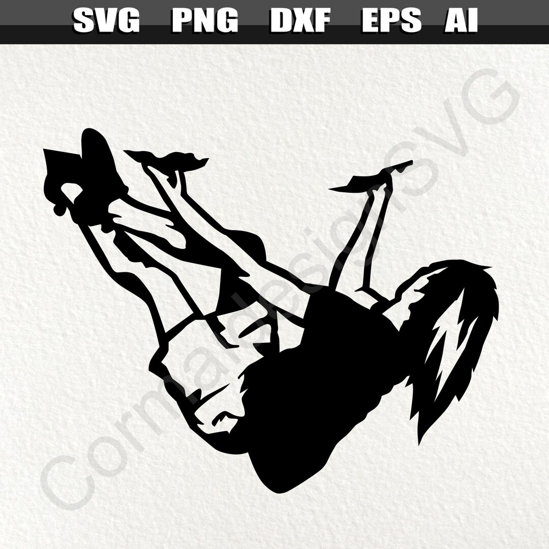 Female Rock Climbing Silhouette SVG, Woman Rock Climber Silhouette Svg ...