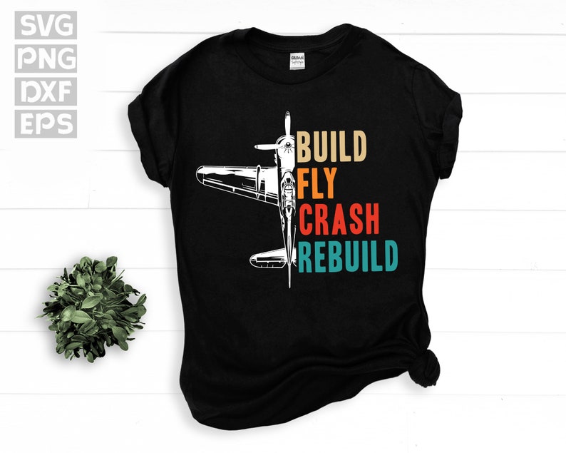 SVG, Png, Dxf, Eps - RC Planes, Retro Build Fly Crash Rebuild 70s ...