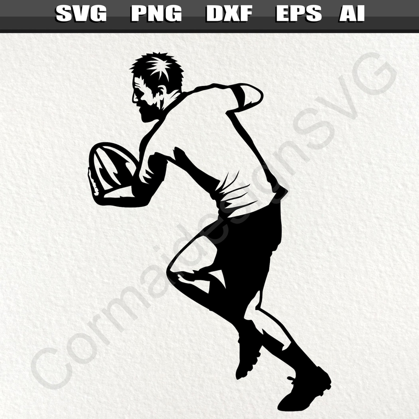 Rugby Silhouette Svg, Male Rugby Player Silhouette, Rugby Team ...