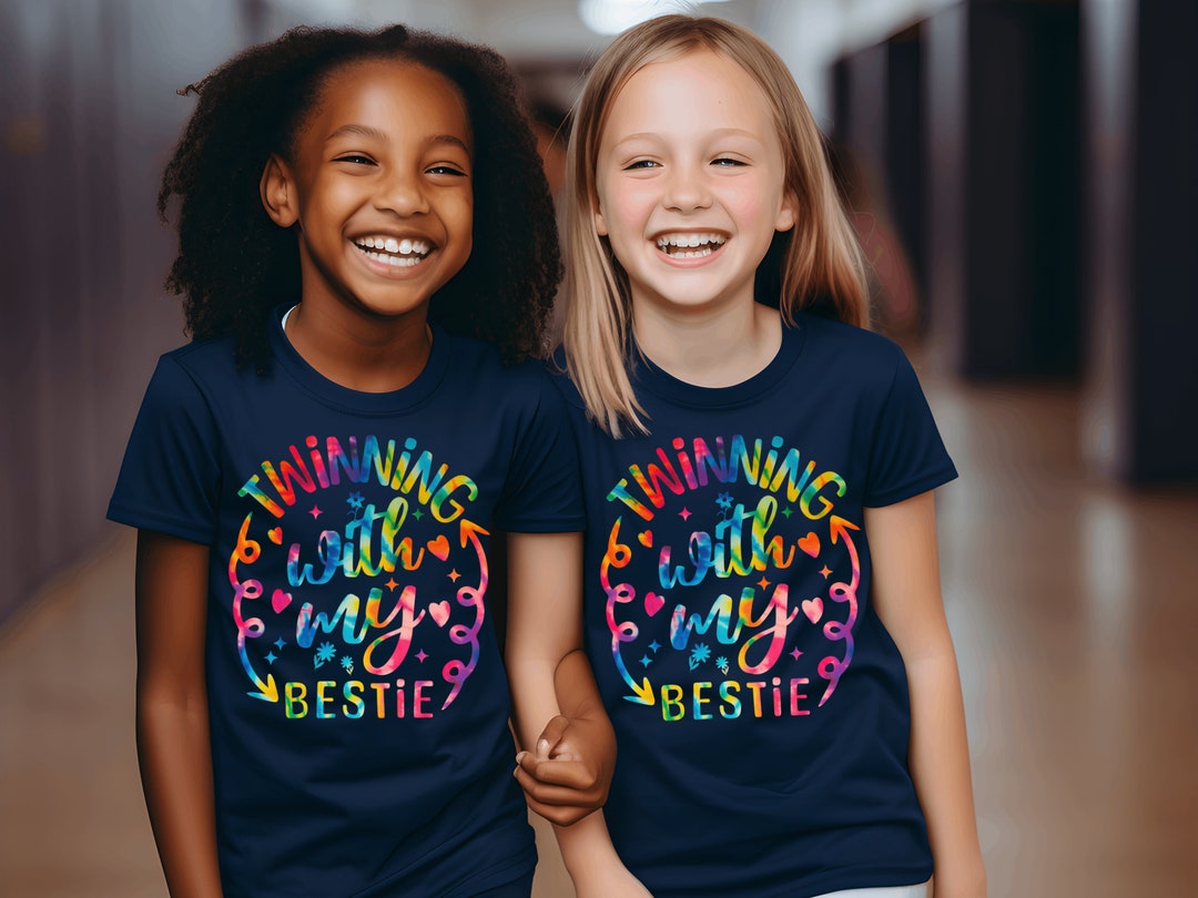 Twinning With My Bestie PNG for Sublimation, Twin Day PNG for Spirit ...