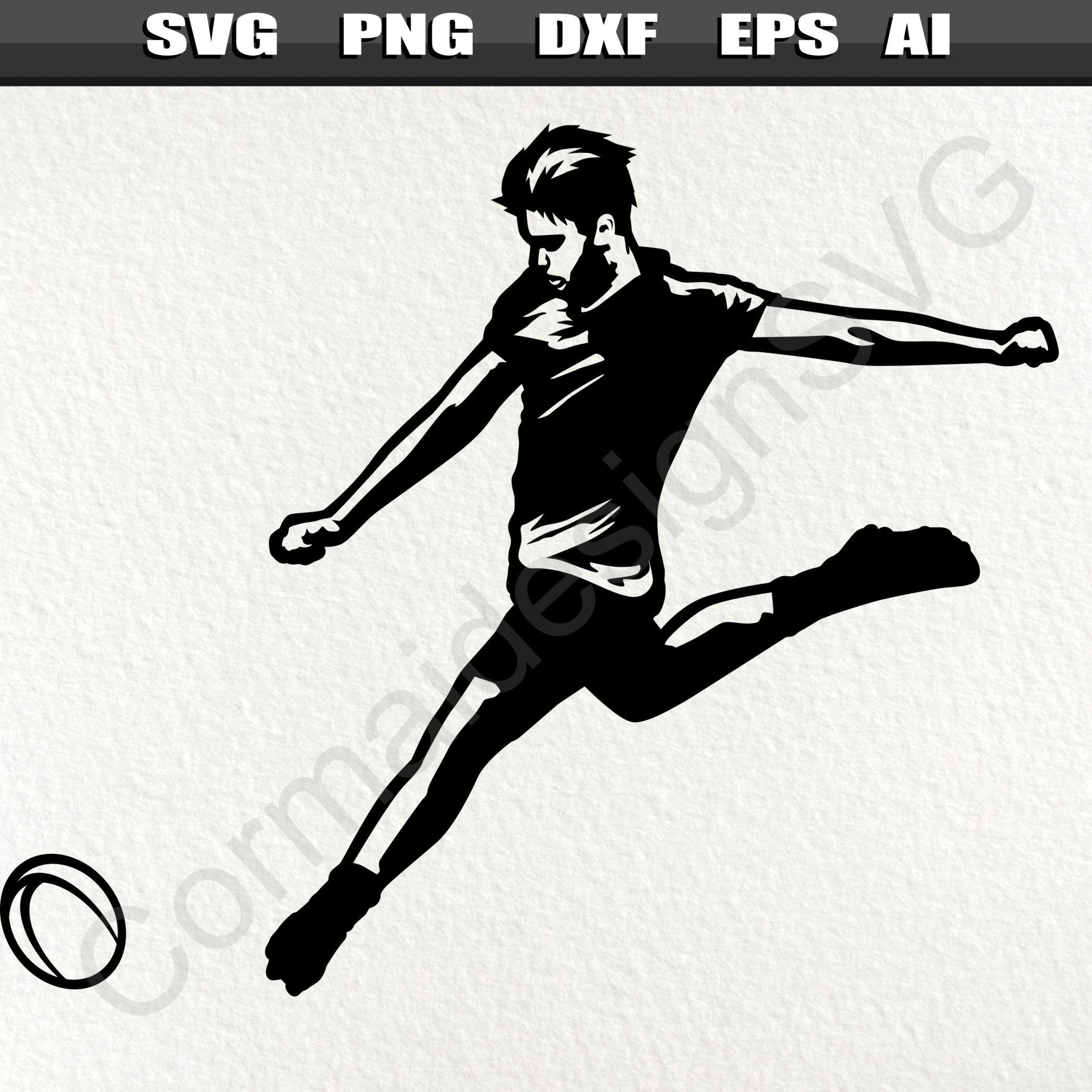 Rugby Silhouette Svg, Male Rugby Player Silhouette, Rugby Team ...