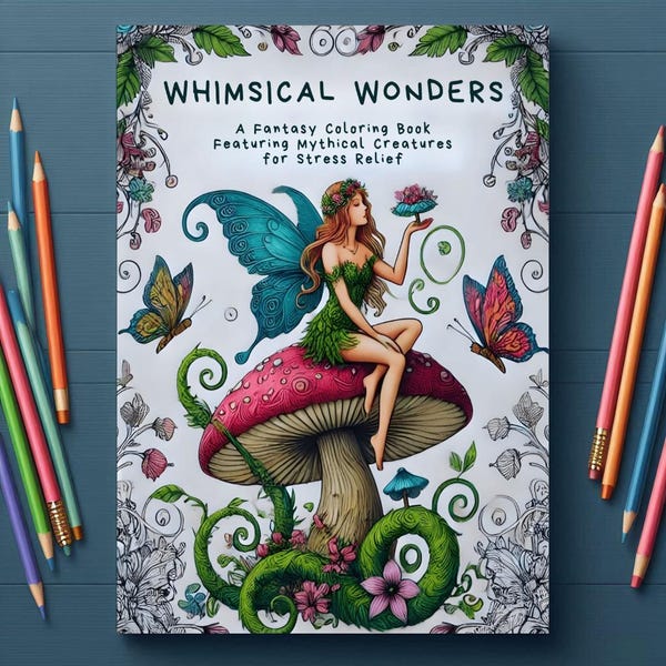 Whimsical Wonders Coloring Book - Etsy