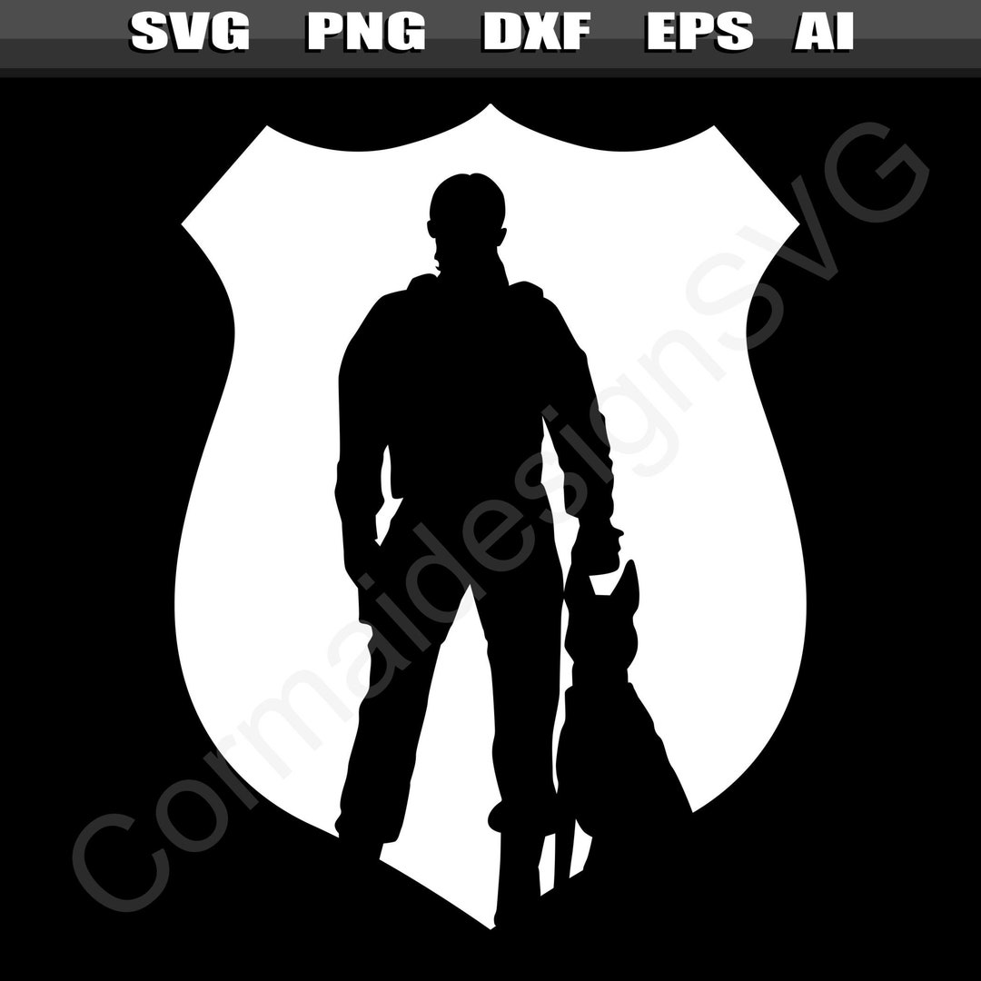 Police Badge K9 Officer SVG, Police Dog Svg, German Shepherd K9 Police ...