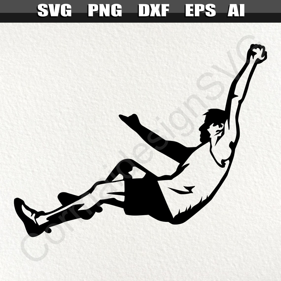 Male Rock Climbing Silhouette SVG, Man Rock Climber Silhouette Svg ...