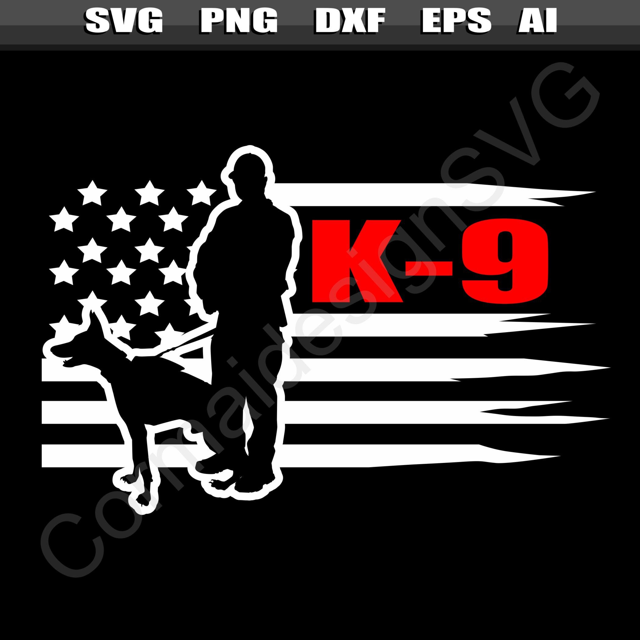 K-9 Handler Svg, K9 Unit Svg, K-9 Unit Svg, K9 Handler, K9 Police Svg ...