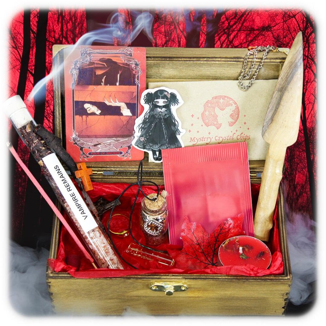 Gothic Vampire Mystery Box • Blood-themed Surprise Gift Set • Dark Goth ...