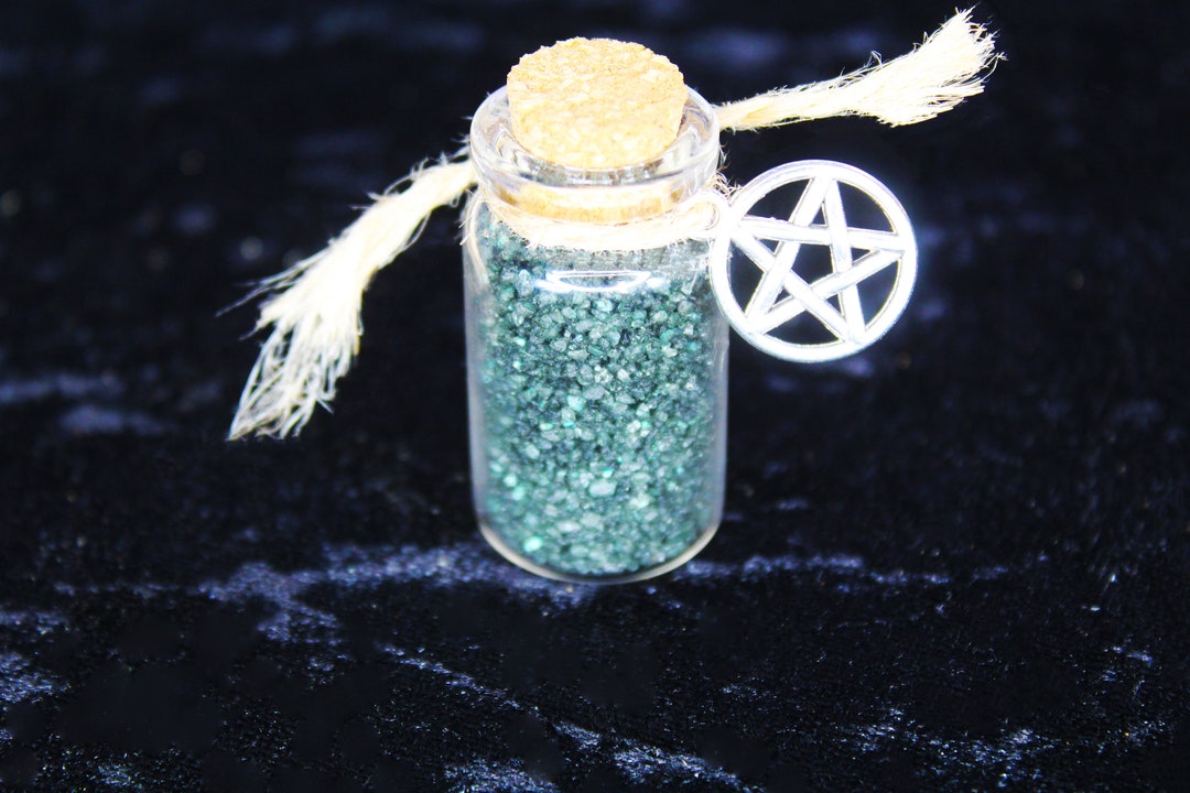 Black Salt Spell Jar Gift by Willow Malone Root Chakra Sagittarius ...