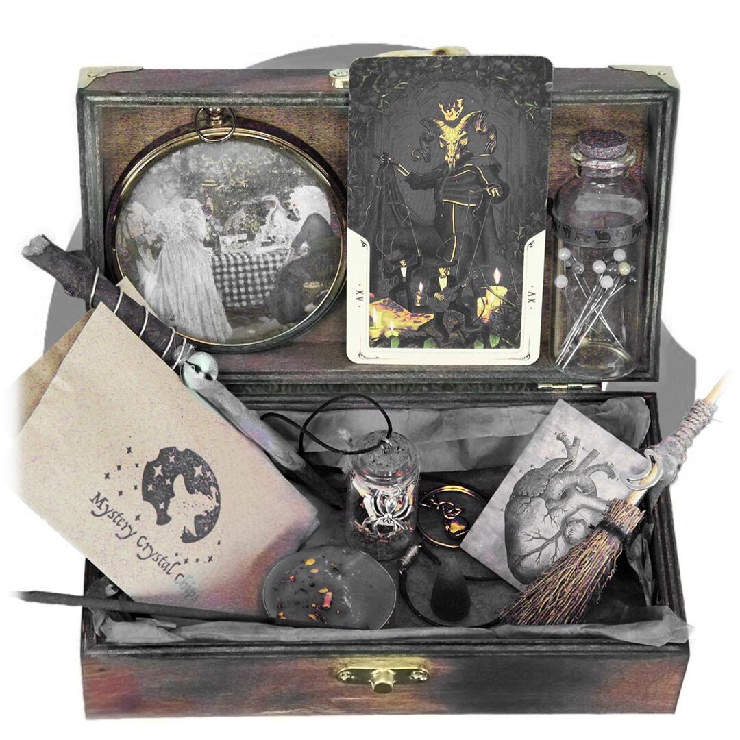 Goth Witch Mystery Box • Gothic Witchy Gift Set • Pagan Wiccan Lucky ...