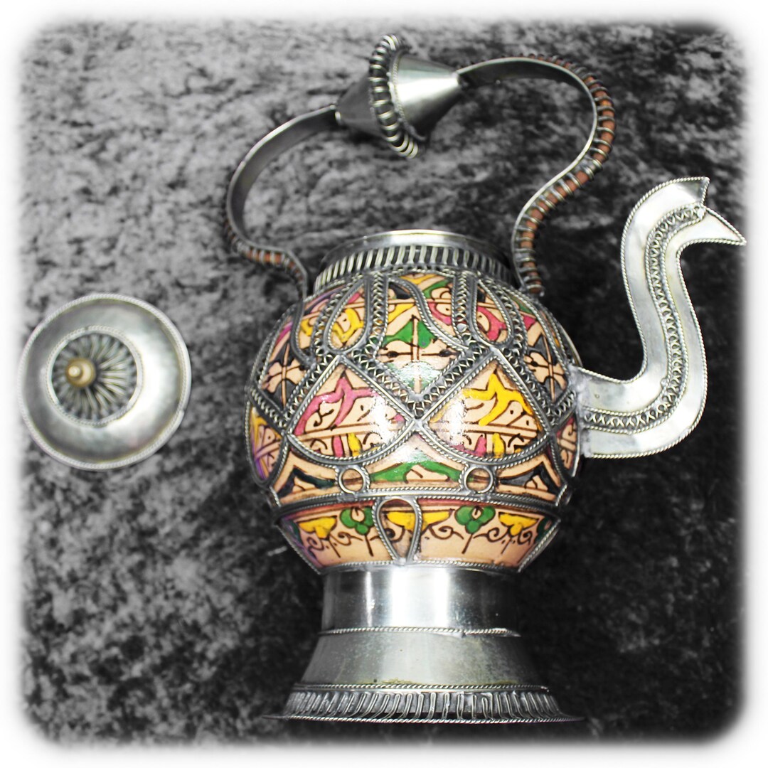 VINTAGE Moroccan Teapot • Boho Rustic Pottery • Witchy Gifts • Magical ...