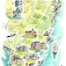 Newport Rhode Island Print, Map of Newport Rhode Island, Illustrated ...