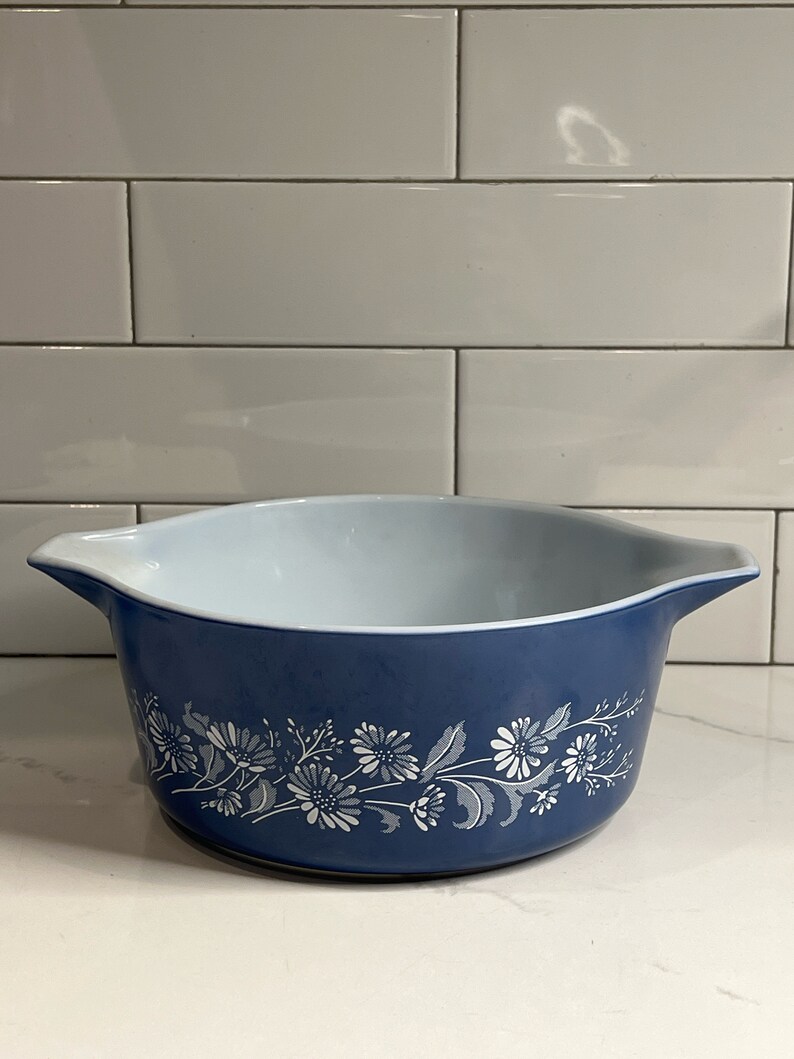Vintage Pyrex 475-B 2.5L Blue Mixing Bowl - Etsy