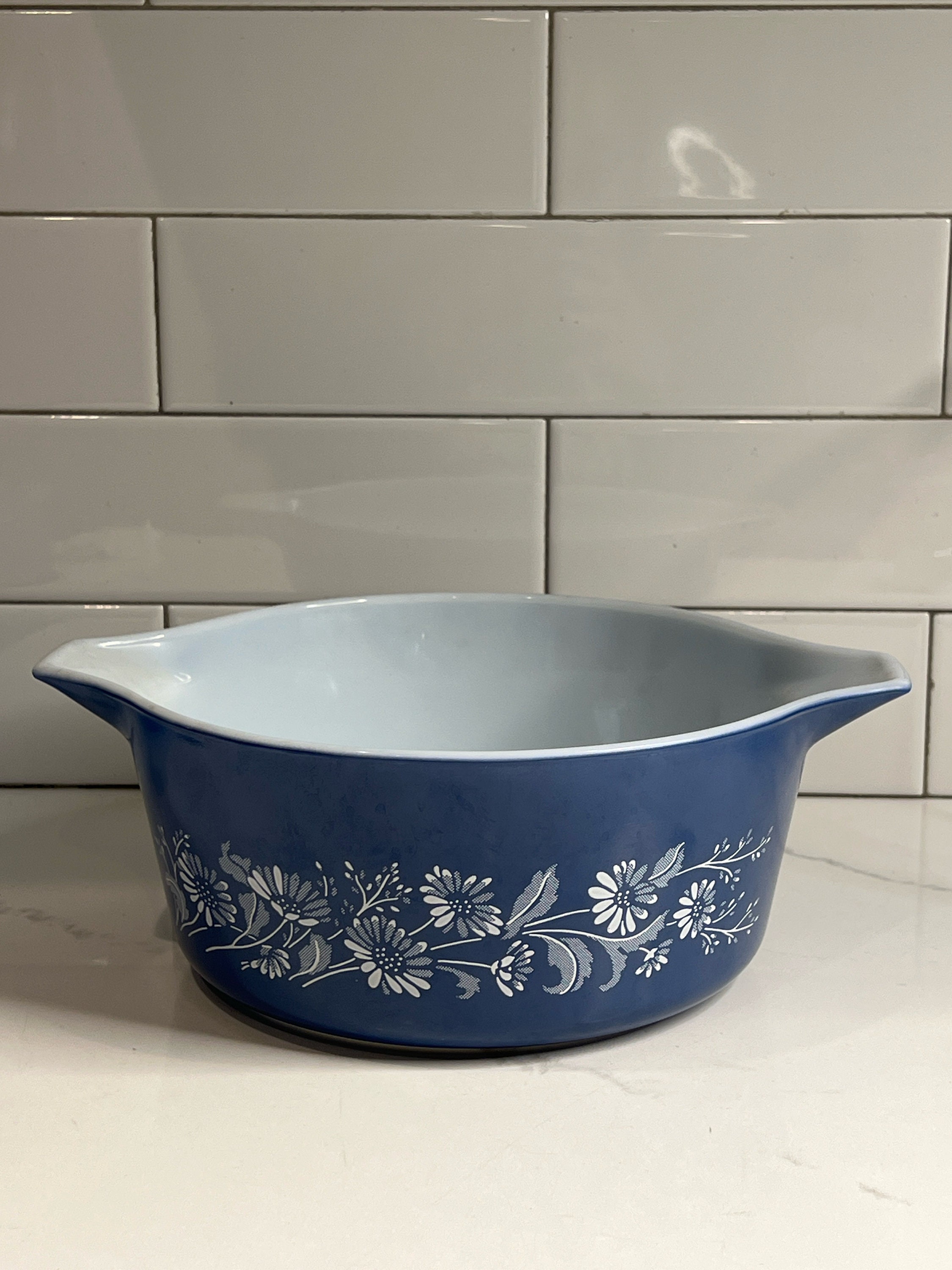 Vintage Pyrex 475-B 2.5L Blue Mixing Bowl - Etsy
