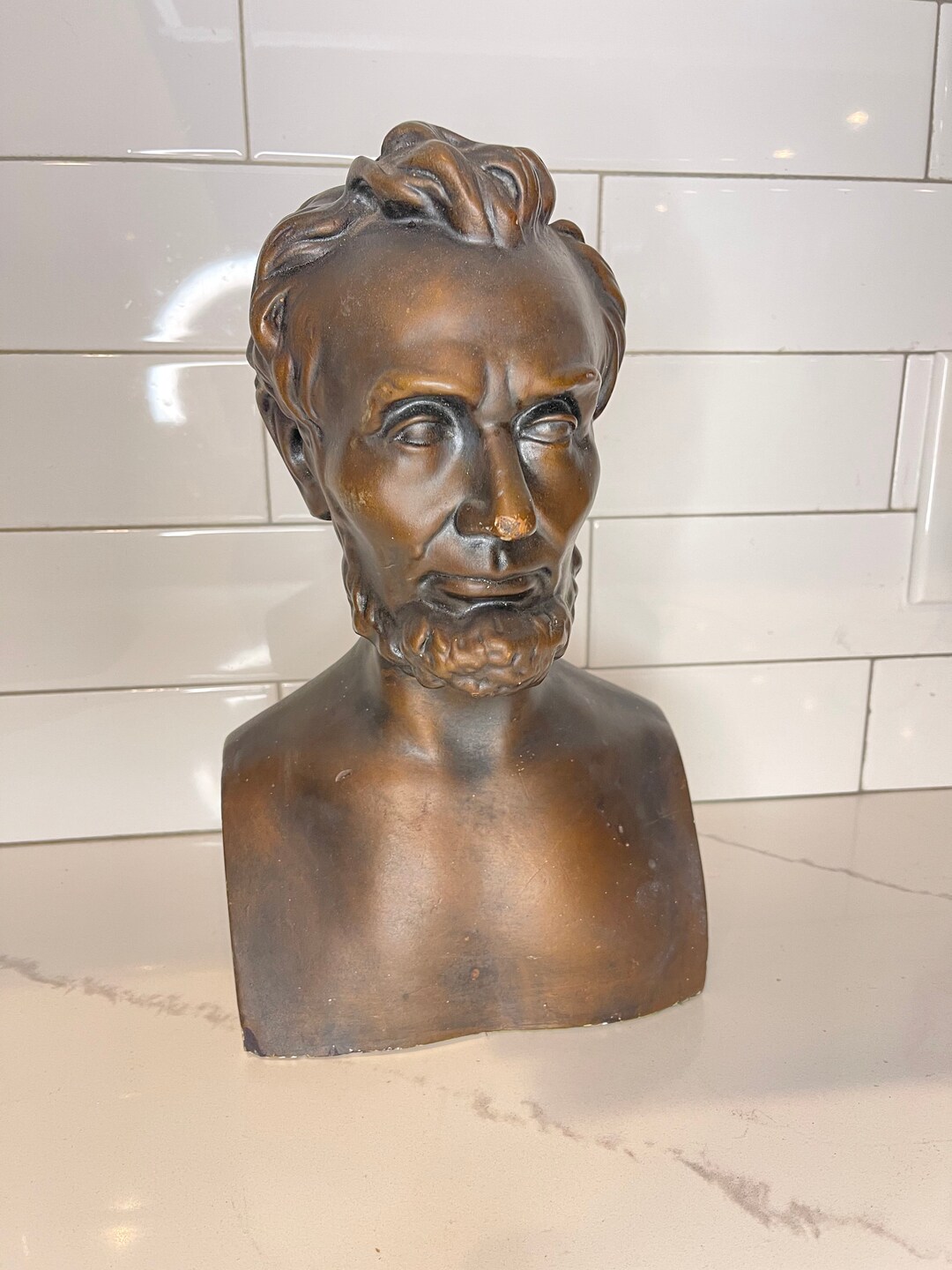 Abe Lincoln Bust Statue - Etsy