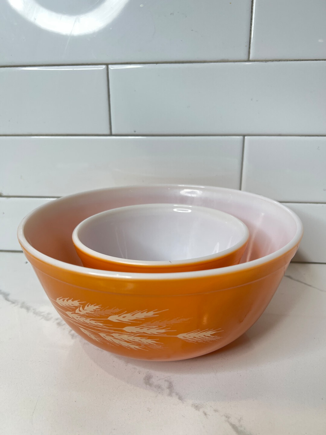 Pyrex Polka Dot Mixing Bowl - Etsy
