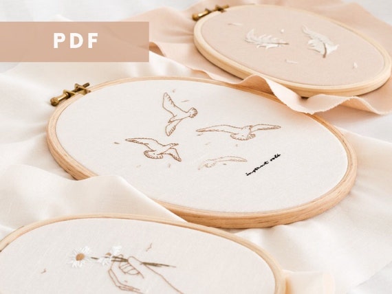 3 modèles de broderie traditionnelle PDF Motif à broder à la - Etsy France