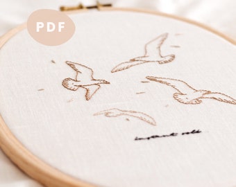 Modèle de broderie traditionnelle PDF | Motif à broder à la main pour ...