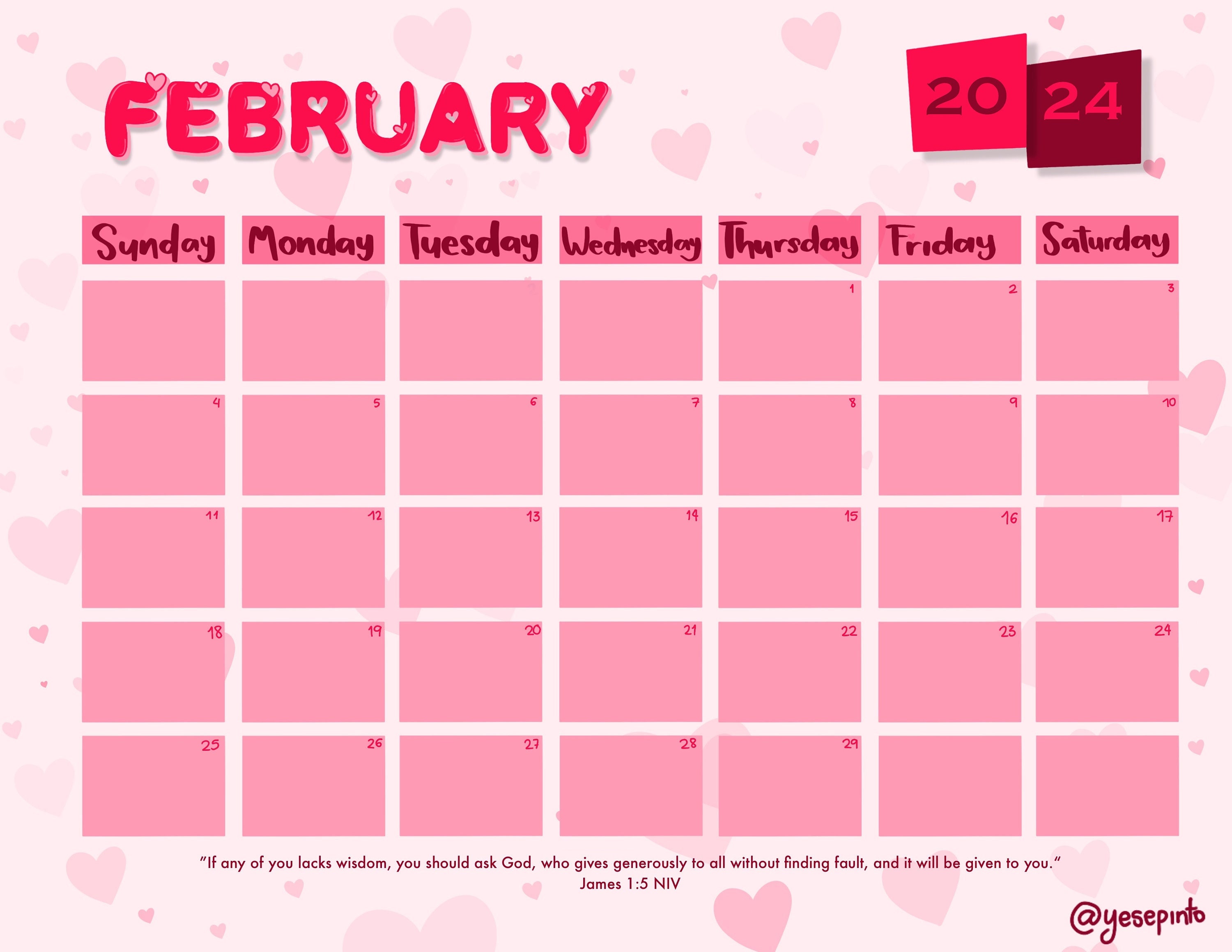 Saint Valentine's February Calendar 2024 - Etsy