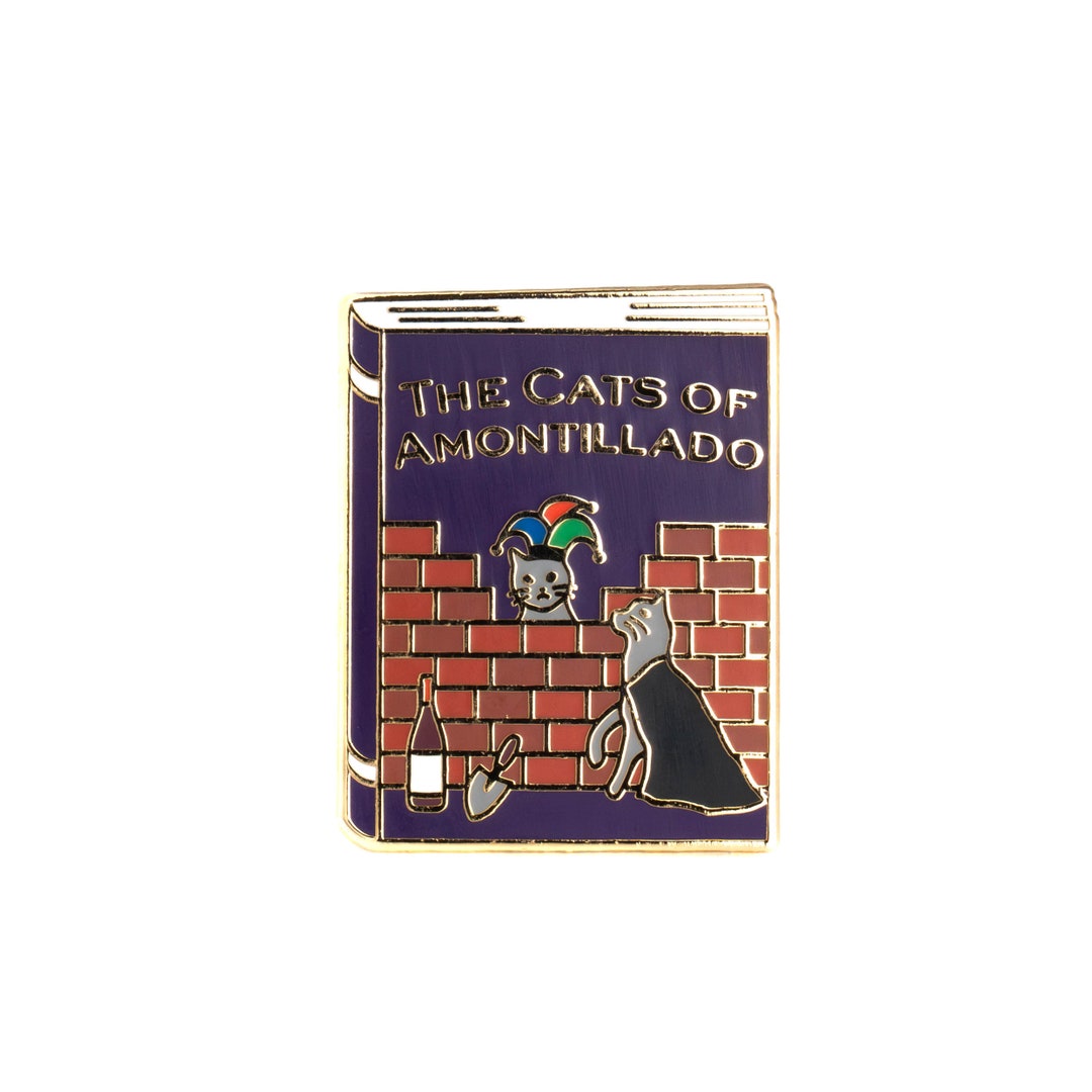 The Cats of Amontillado Enamel Pin | Cask of Amontillado Enamel Pin ...