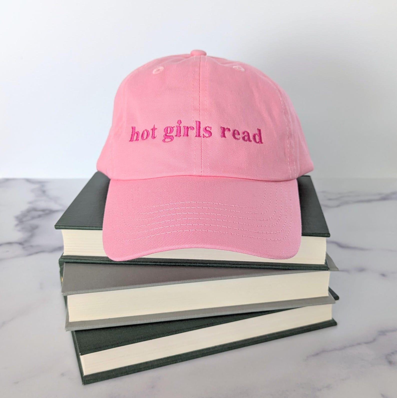 Hot Girls Read Embroidered Hat | Hot Girls Read Hat | Bookish Hat ...