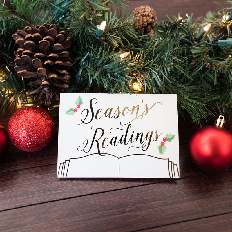 Book Christmas Cards - Etsy