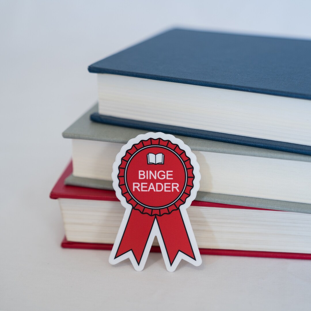 Binge Reader Sticker | Reading Awards Sticker | Reading Rewards Sticker ...
