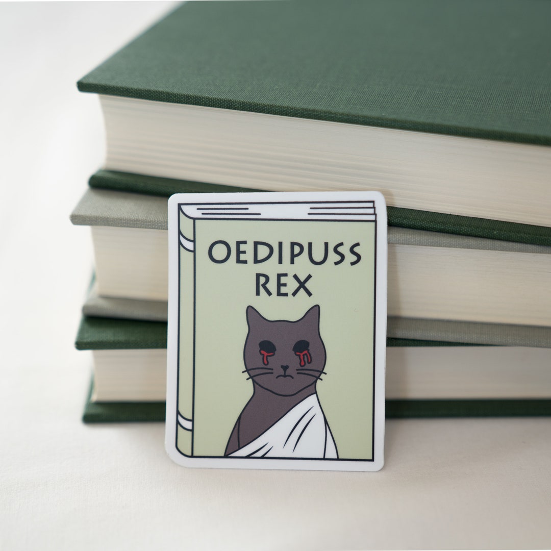 Oedipuss Rex Sticker | Oedipus Rex Sticker | Vinyl Decal | Vinyl ...