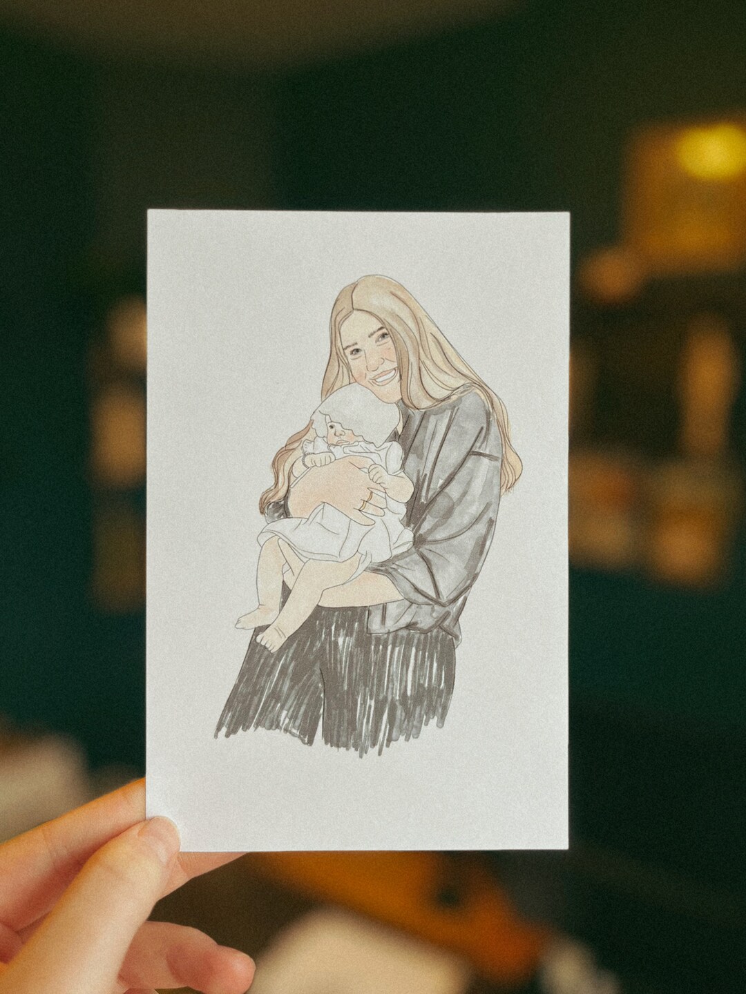 Custom Painting From Photo, *no Background*, Watercolor, Drawing From ...