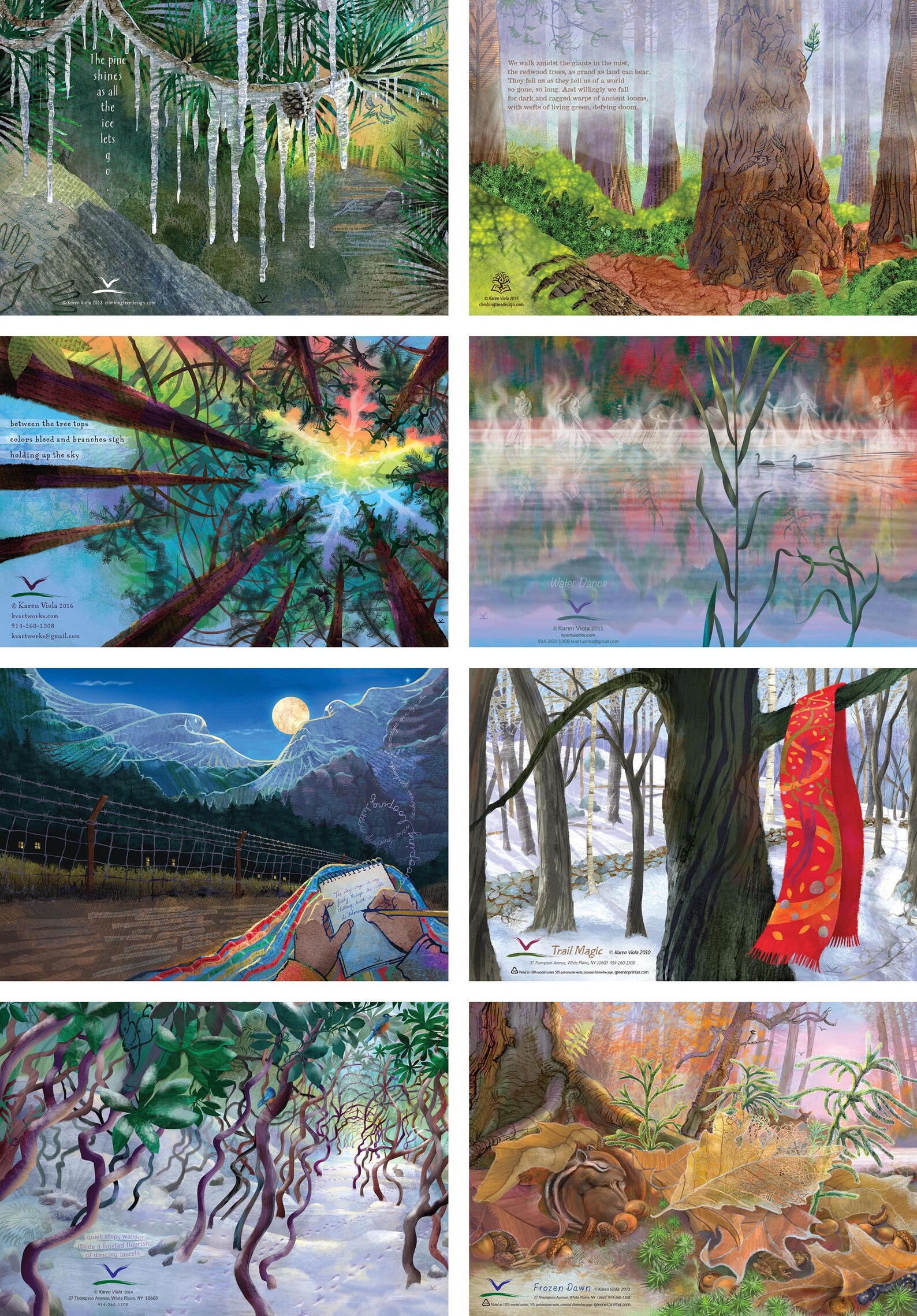 Nature Art Card Set, Greeting Cards, Blank Cards, Mental Health Cause ...