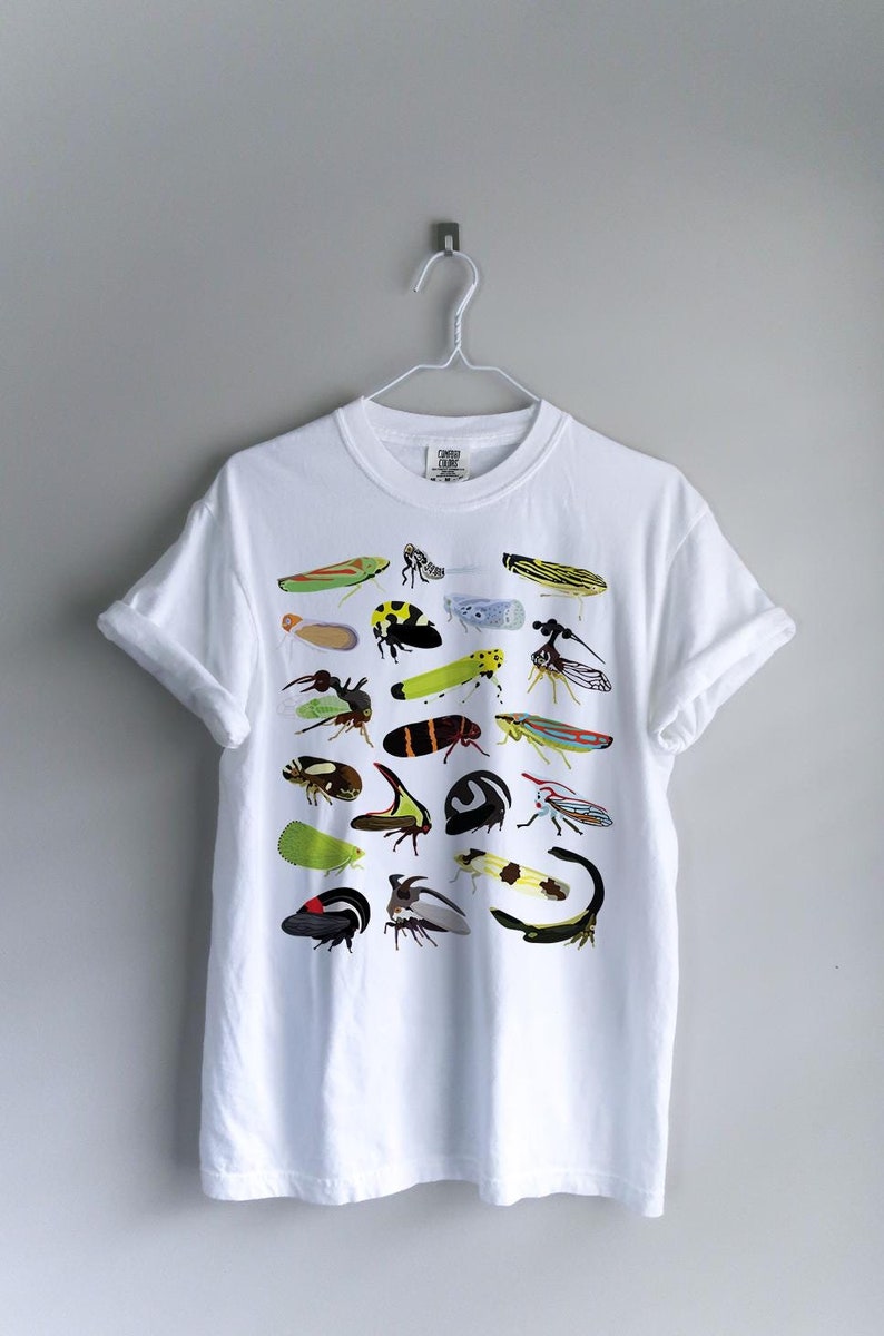 Leaf & Tree Hoppers Comfort Colors® Cotton T-shirt: Nature Illustrated ...