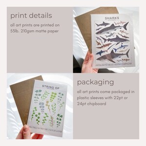 Abyss Deep Sea Creatures small Sizes Art Print Marine Artwork Wall ...