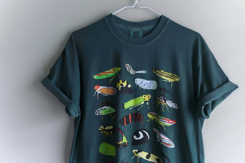 Leaf & Tree Hoppers Comfort Colors® Cotton T-shirt: Nature Illustrated ...
