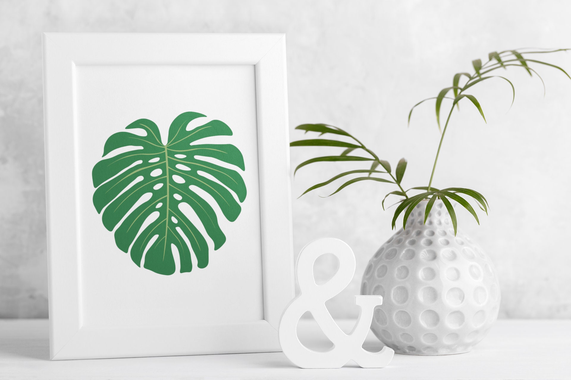 Monstera Deliciosa Portrait Art Print Houseplant Artwork - Etsy
