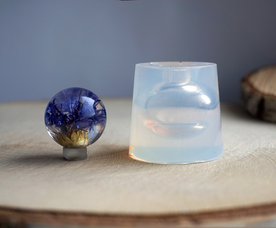 24 Mm Clear Silicone Sphere Mold for Resin Casting. Larger and Deeper ...