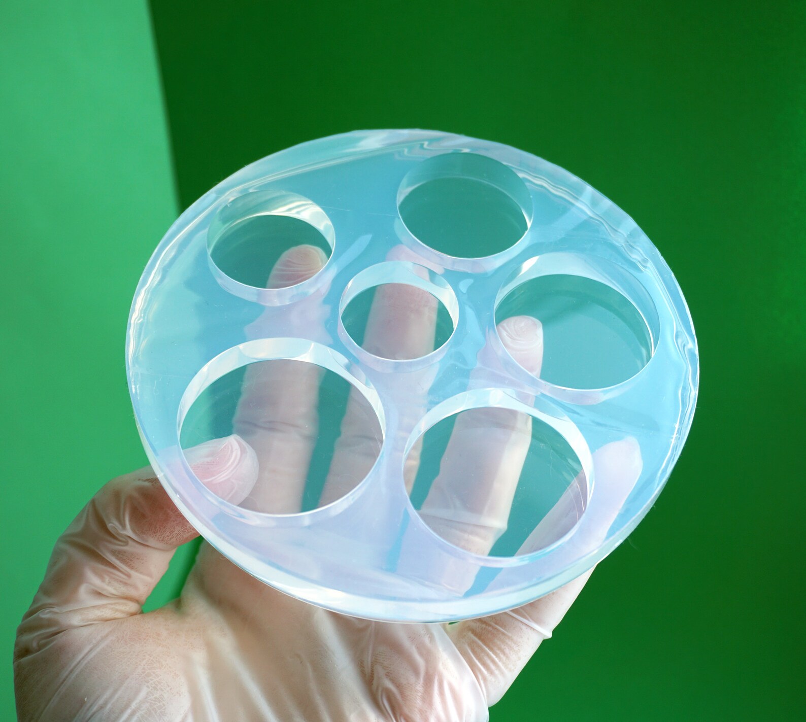 Transparent Silicone Mold for 6 Flat Circles: 40, 37, 35, 30, 27, 25 Mm ...