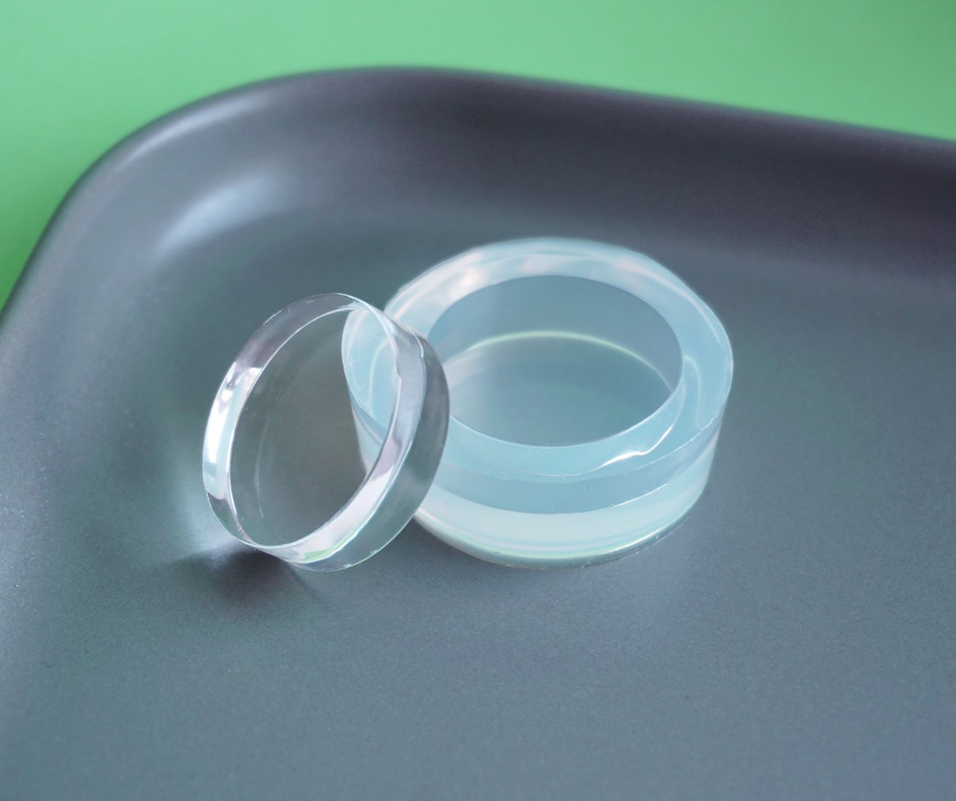 27mm Flat Circle Transparent Silicone Mold: Resin Casting, Crafts. 8 Mm ...