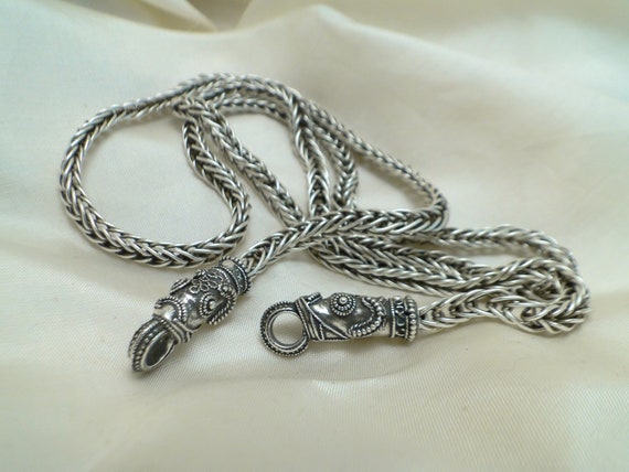 Replica of Viking chain with terminals in Jelling style animal | Etsy