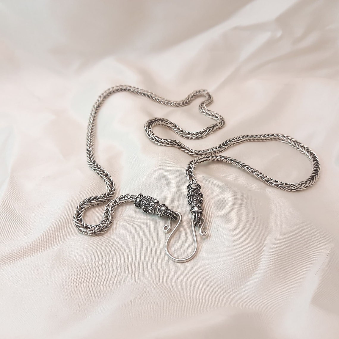 Replica of Viking chain with terminals in Jelling style animal | Etsy