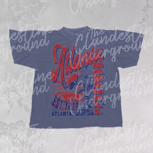 Atlanta Baseball 90's Oversized Tshirt Atlanta Braves Graphic Tee 90s ...