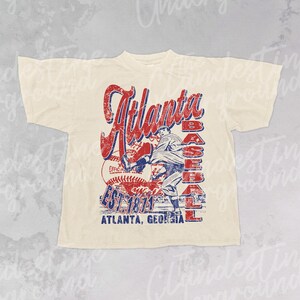 Atlanta Baseball 90's Oversized Tshirt Atlanta Braves Graphic Tee 90s ...