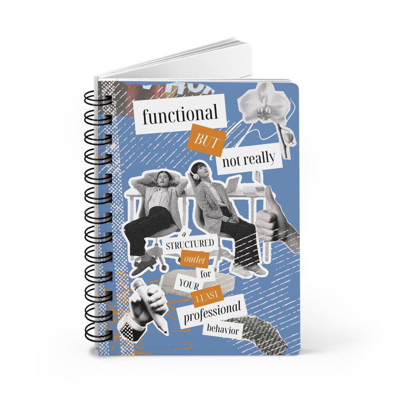 Functional but Not Really Spiral Bound Notebook - Etsy