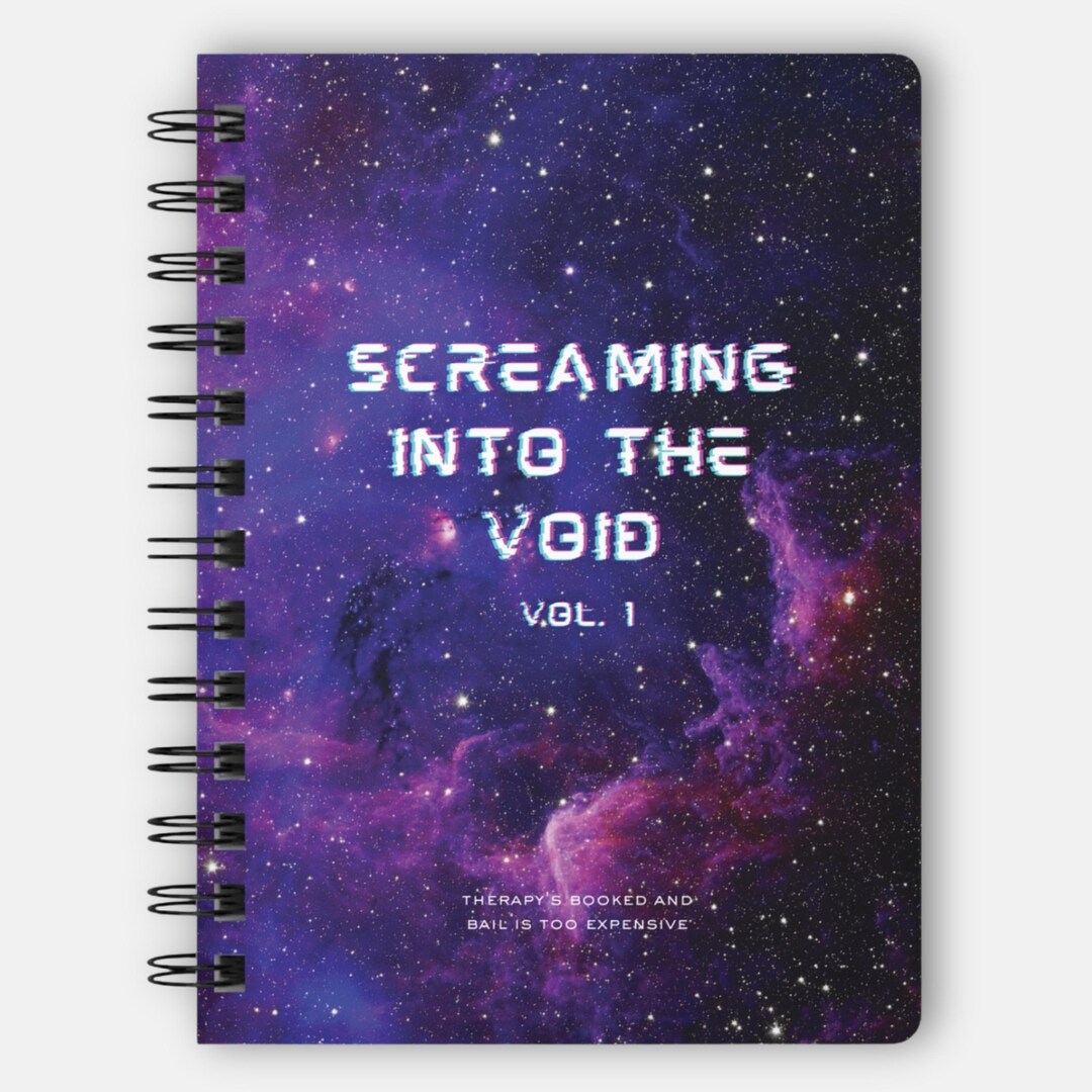 Funny Dark Humor Gift, Sarcastic Journal, Lined Spiral Notebook ...