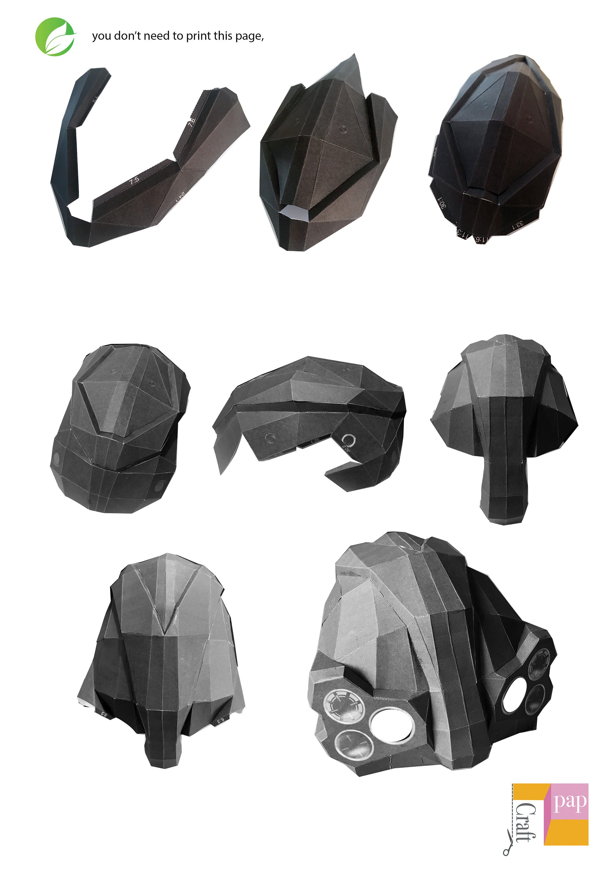 Cyber Punk DIY Paper Mask Instant Download - Etsy