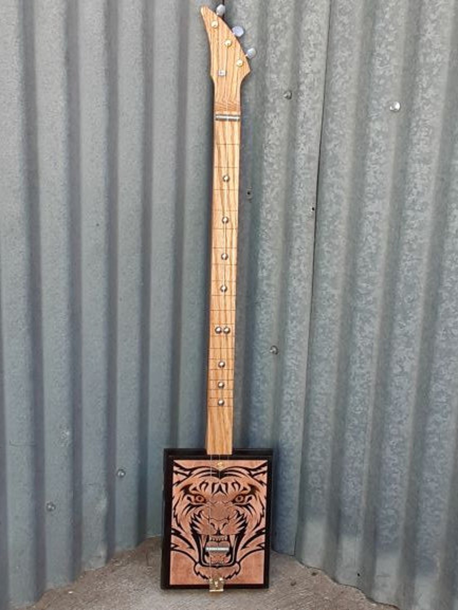 UNIQUE Functional Art Cigar-box Slide Guitar Laser-engraved - Etsy