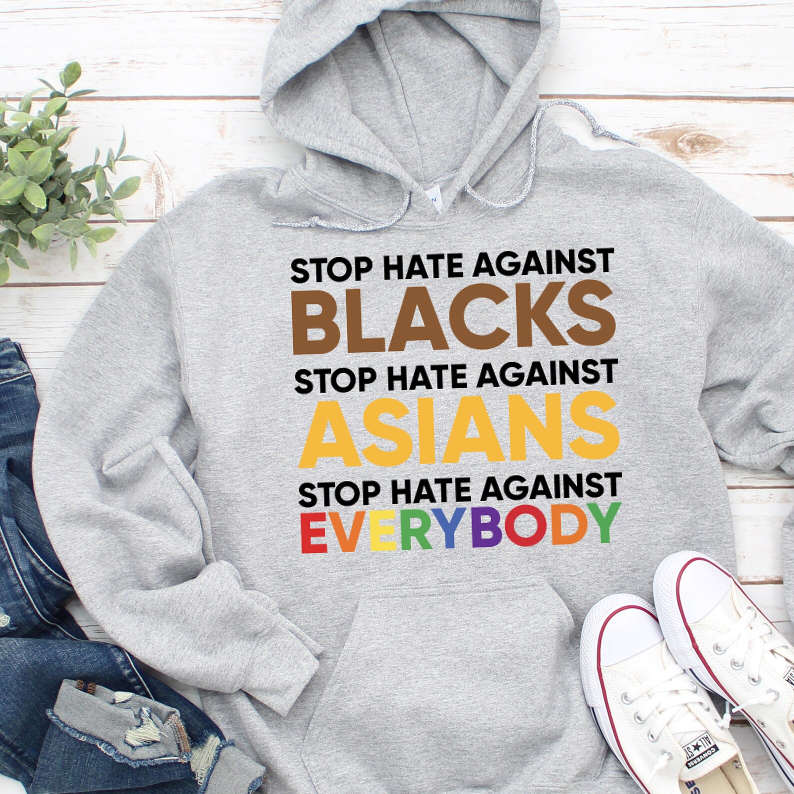 Stop Hate Against Blacks Against Asians and Everybody Else SVG, Stop ...