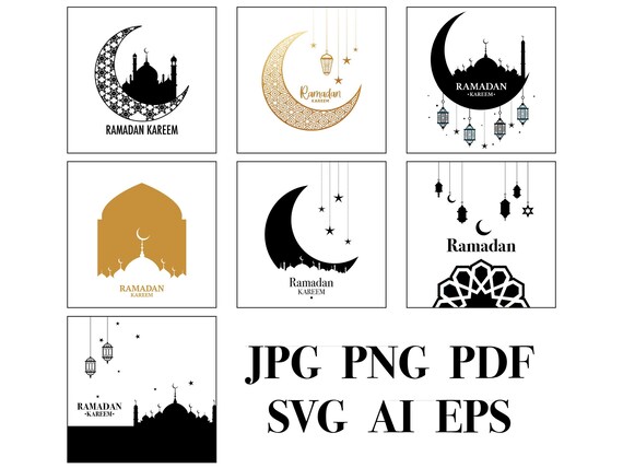 Ramadan Kareem SVG Bundle Ramadan Mubarak Svg Happy Ramadan - Etsy
