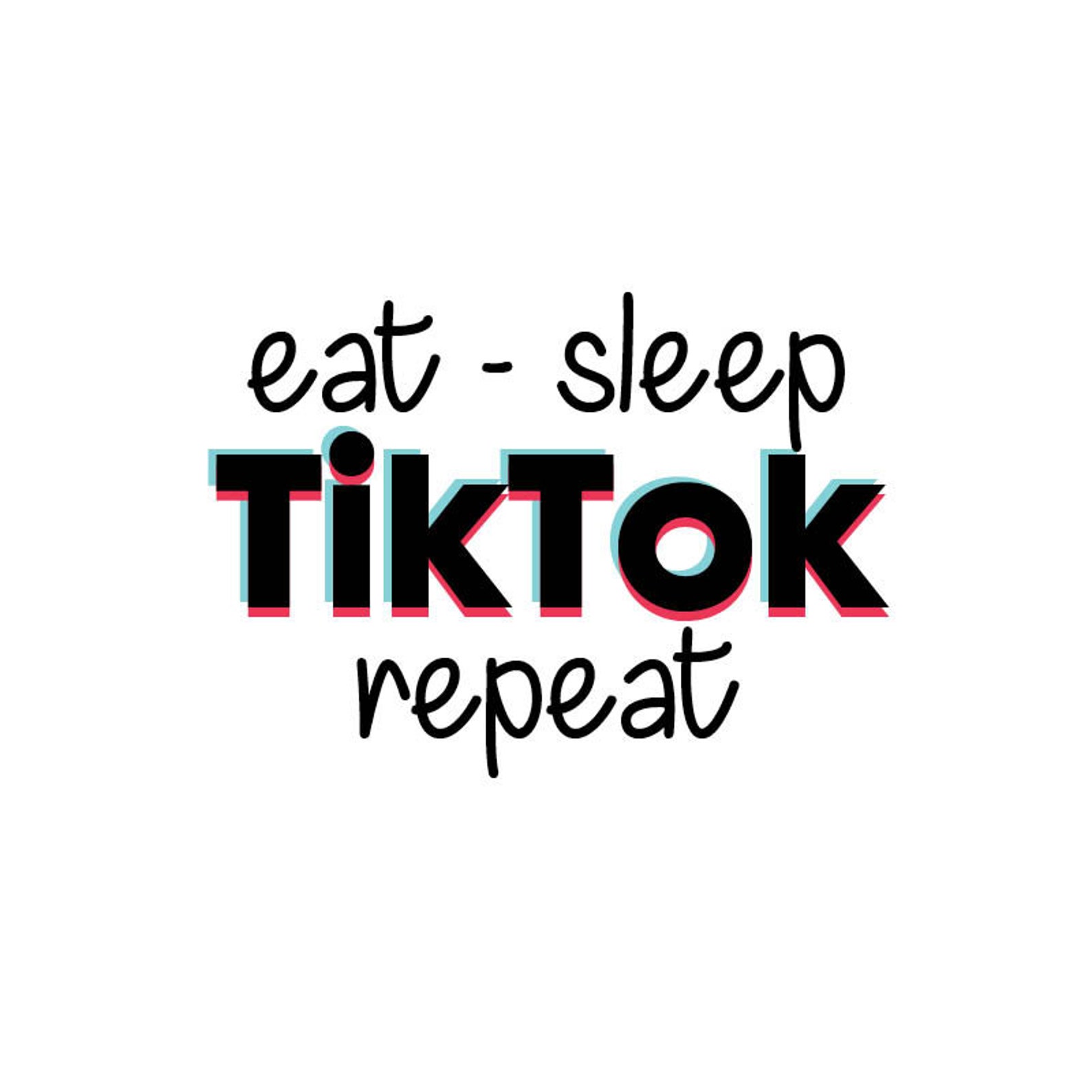 Tik Tok Style Alphabet SVG Tik Tok SVG SUPER Bundle, Tik Tok Font, Tik ...