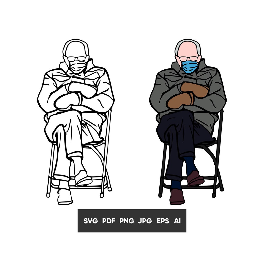 Bernie Mittens Svg / Bernie Svg / Bernie Sanders Clipart / Bernies ...