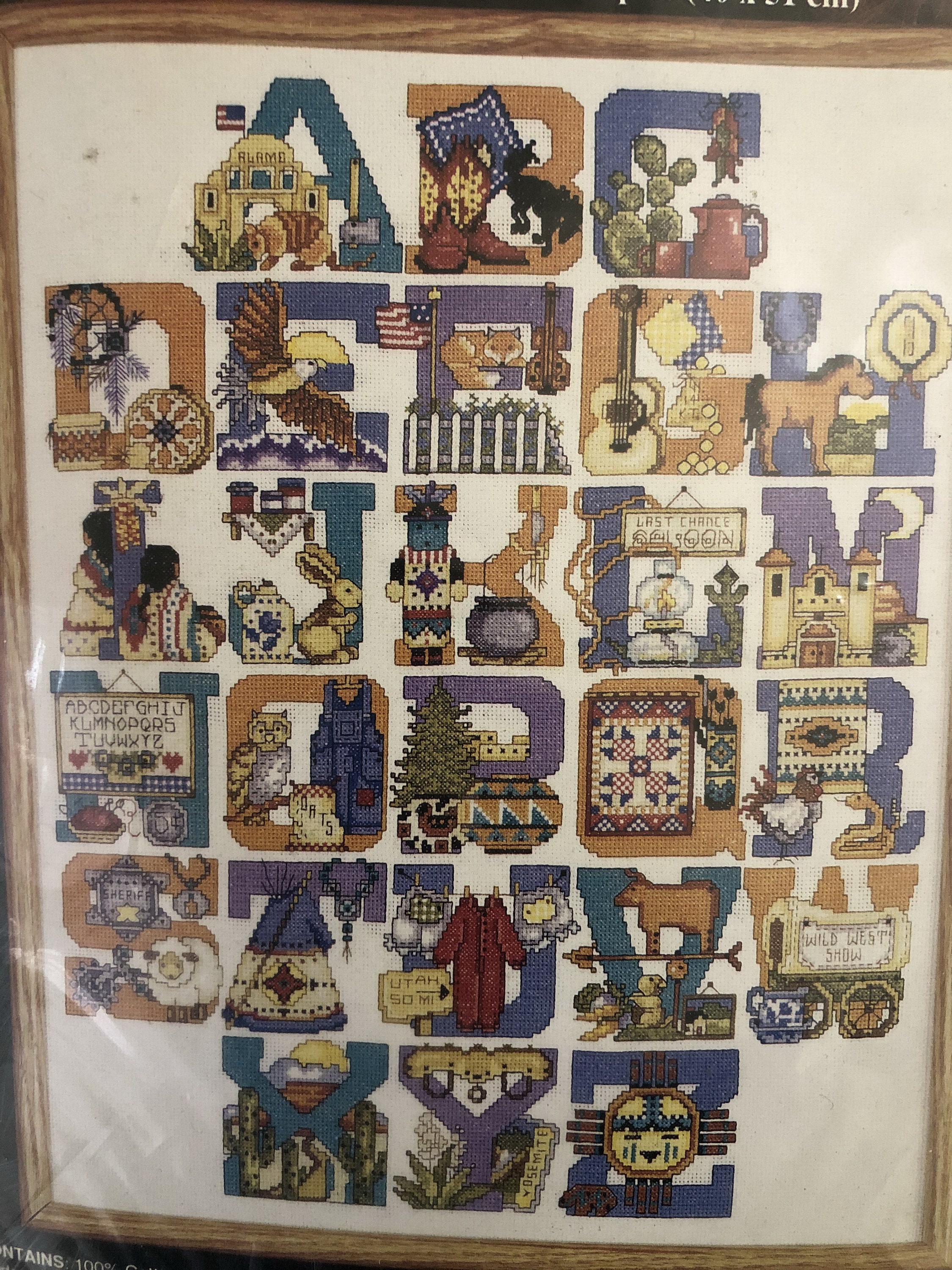 Cross Stitch Kit cowboy Abc by Design Works 9691 - Etsy